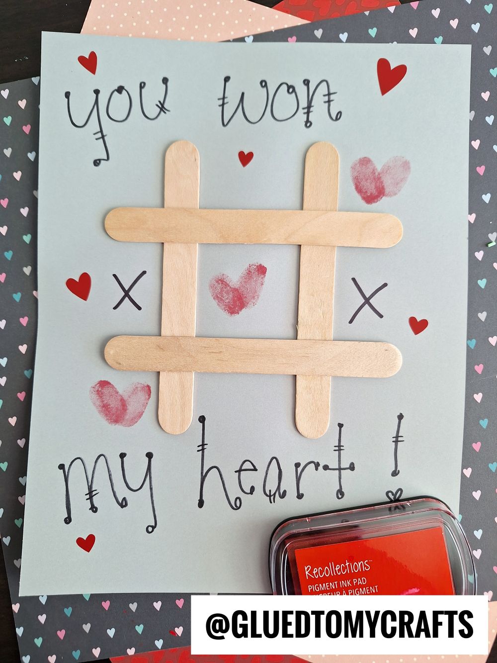 Thumbprint Valentine's Day Card Craft Ideas