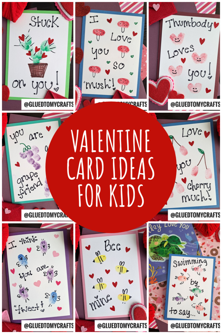 Thumbprint Valentine's Day Card Craft Ideas
