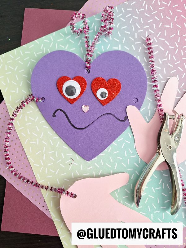 Heart Shaped Valentine Monster Craft