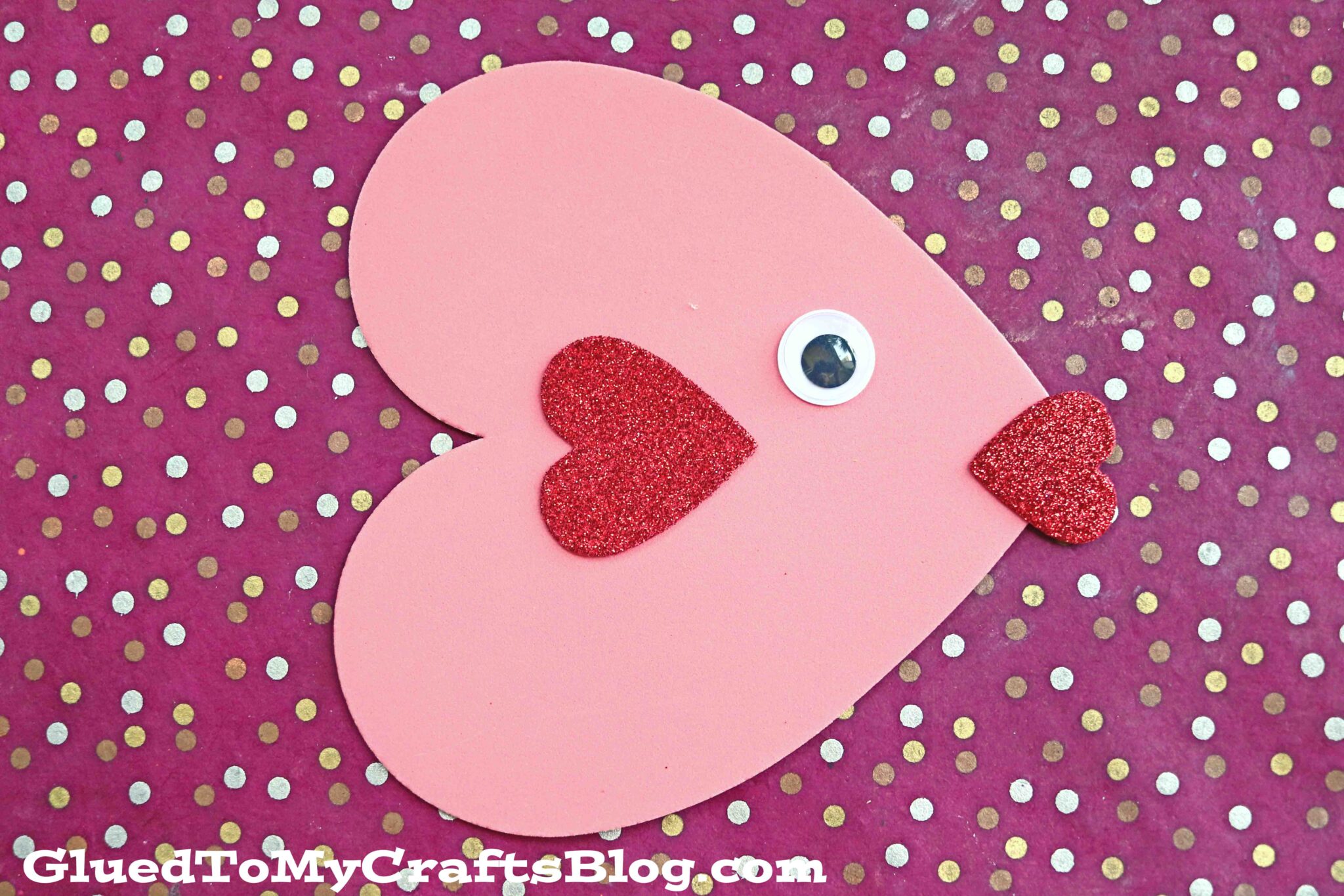 Craft Foam Heart Valentine Fish