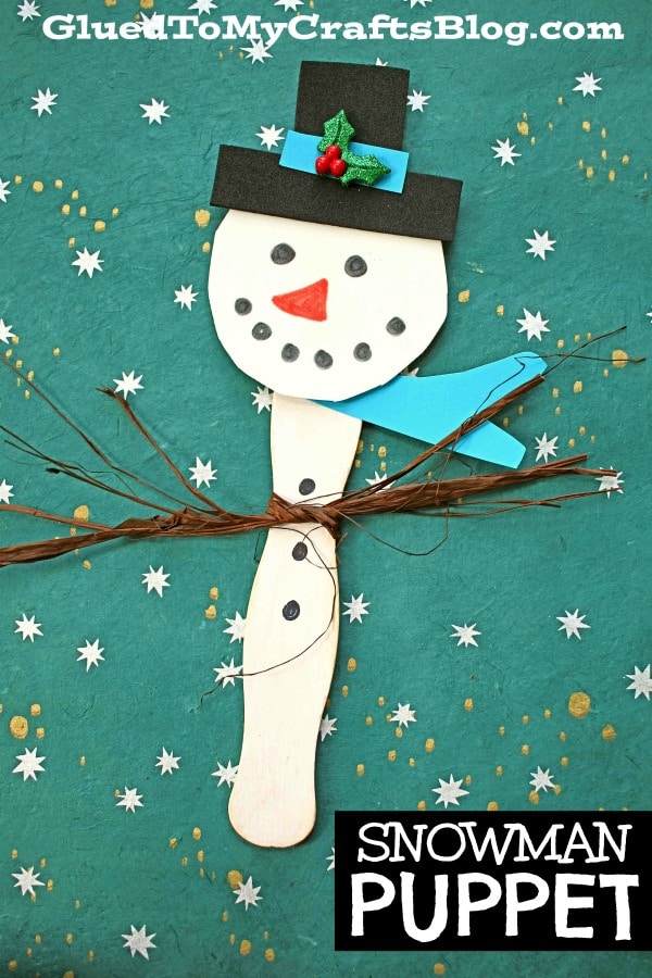 Craft Foam Snowman Puppet