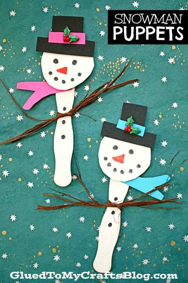 Craft Foam Snowman Puppet