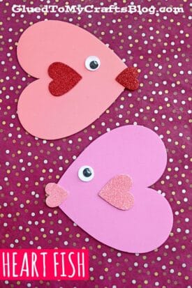 Craft Foam Valentine Fish Craft for Kids