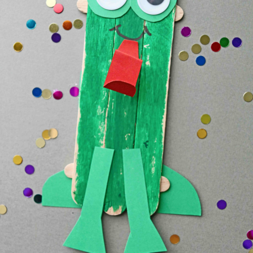 Popsicle Stick Frog Craft For Kids