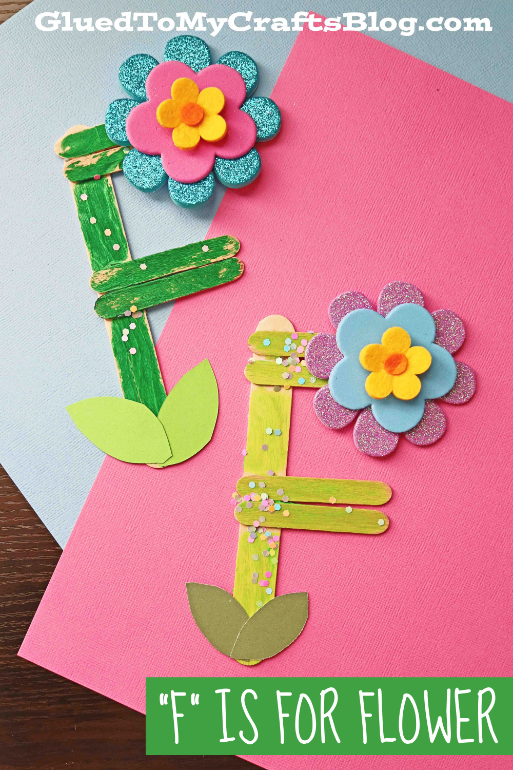 "F" Is For Flower Craft Idea For Kids