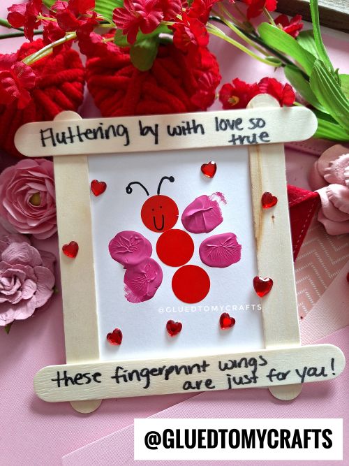Thumbprint Valentine's Day Card Craft Ideas