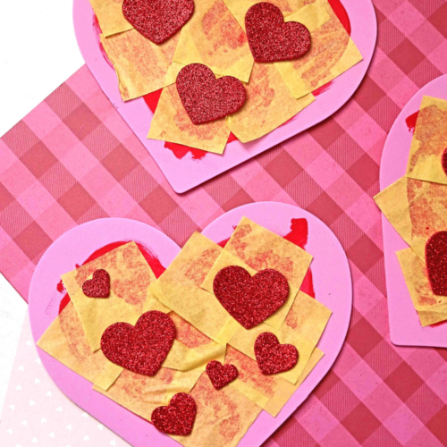 Craft Foam Heart Valentine Pizza