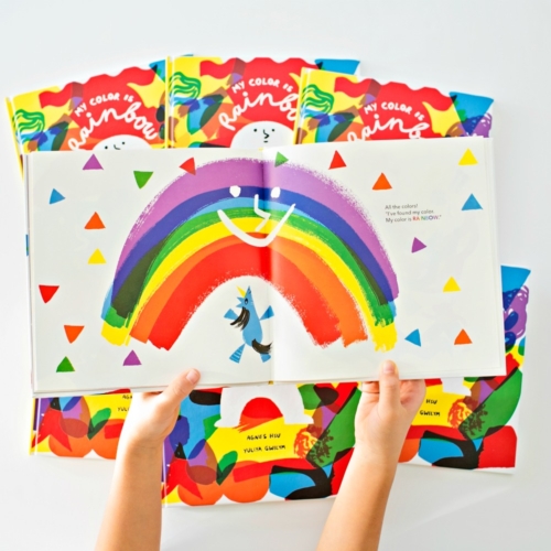 Paper Plate My Color Is Rainbow