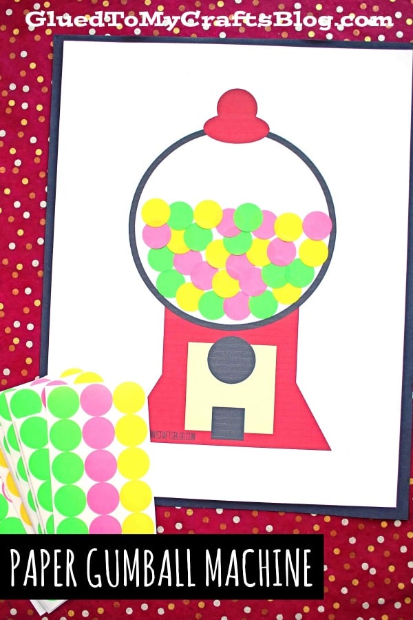 Polka Dot Gumball Machine Craft