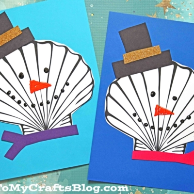 Seashell Christmas Tree Canvas Decor