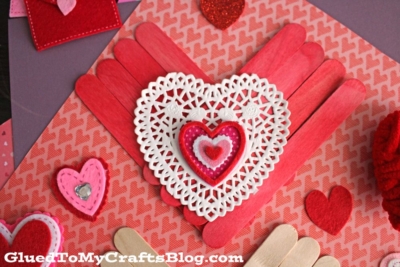 Popsicle Stick Heart Craft Idea For Kids
