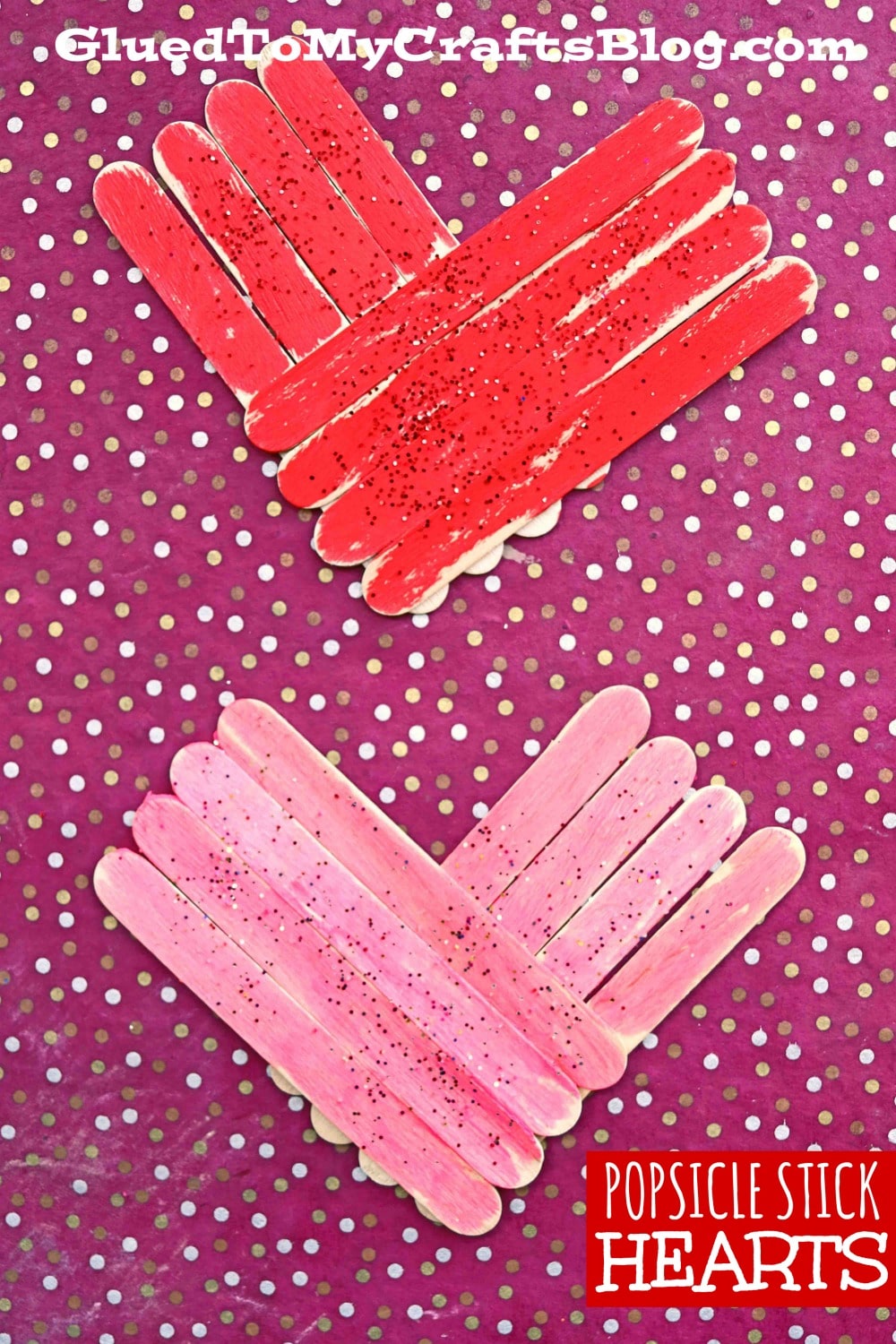 Popsicle Stick Heart Craft Idea For Kids