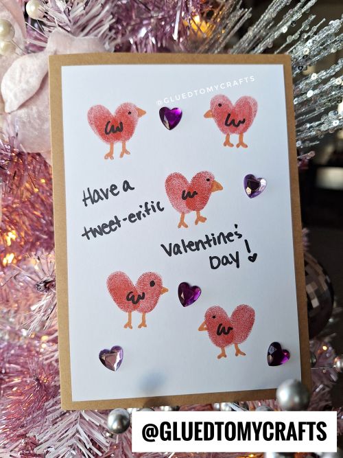 Thumbprint Valentine's Day Card Craft Ideas