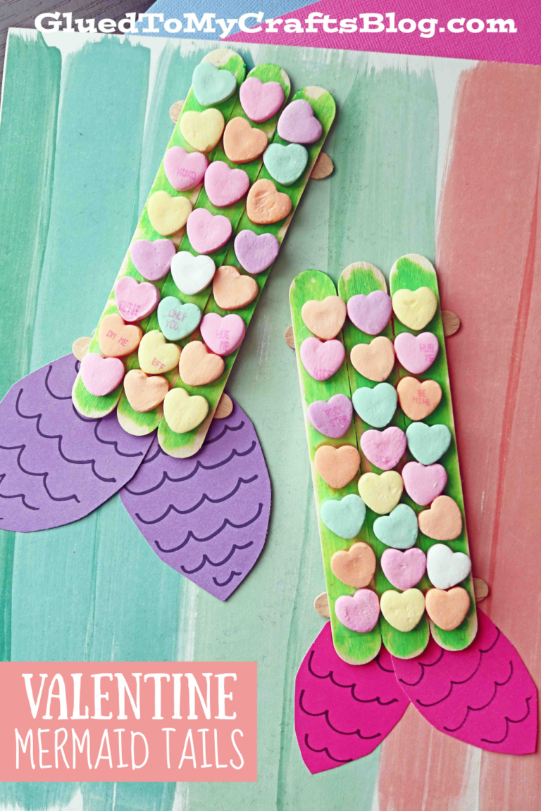 Valentine's Day Mermaid Tail Craft