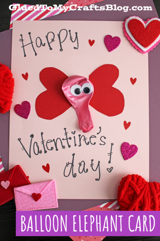 Balloon Elephant Card Craft Idea