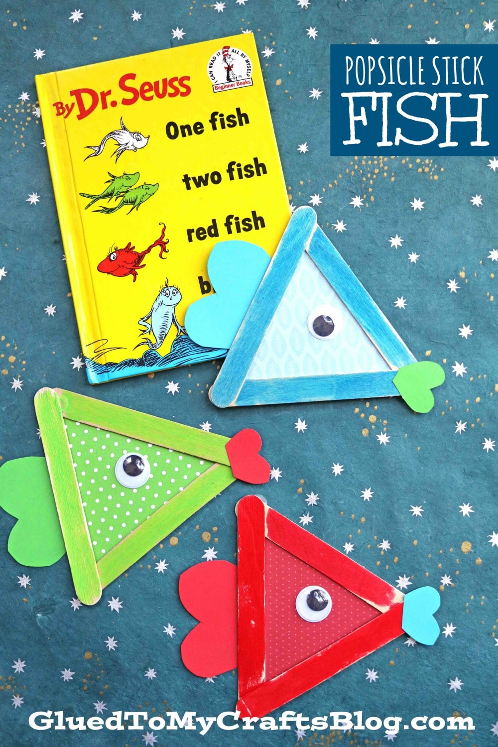Popsicle Stick One Fish, Two Fish Craft