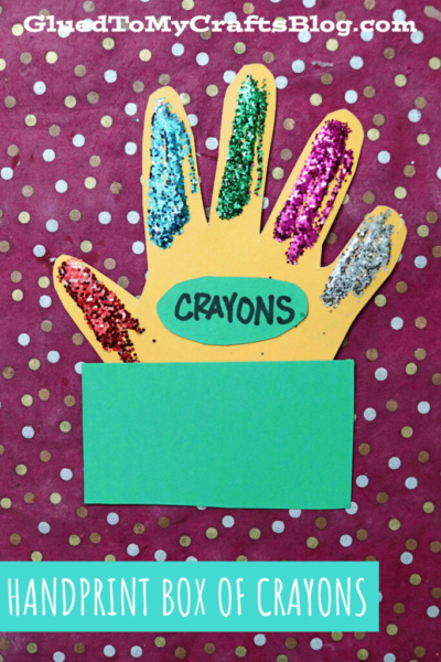 Handprint Box Of Crayons Keepsake