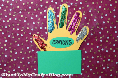 Handprint Box Of Crayons Keepsake