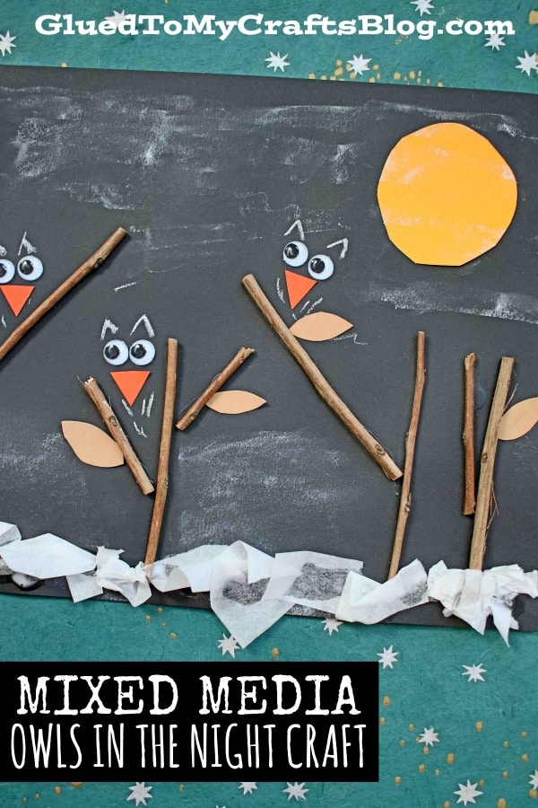 Owls In The Night - Tree Branch & Paper Craft