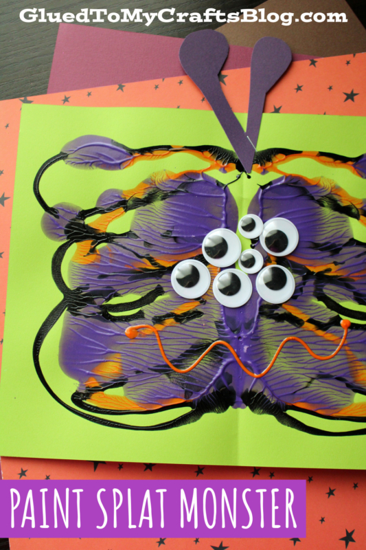 Paper and Paint Splat Monsters