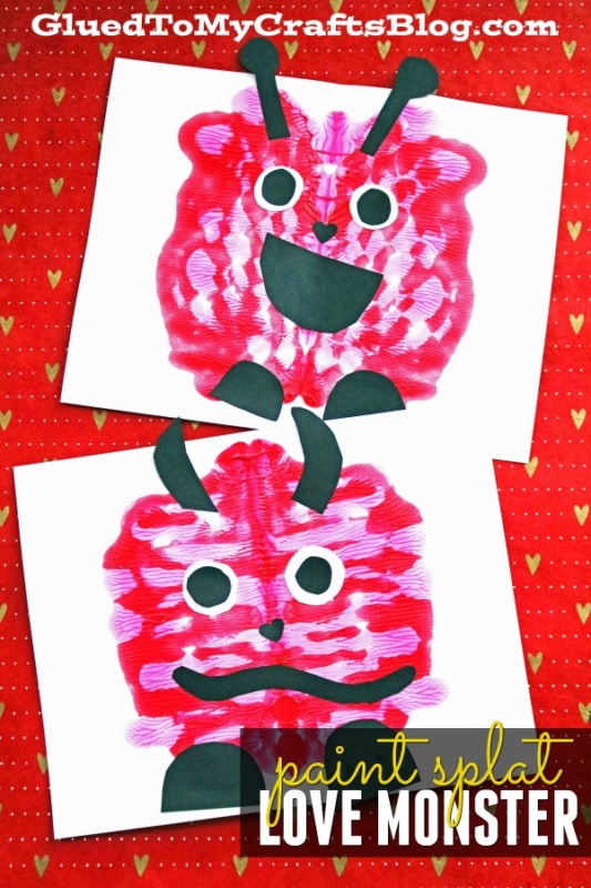 Paper and Paint Splat Monsters