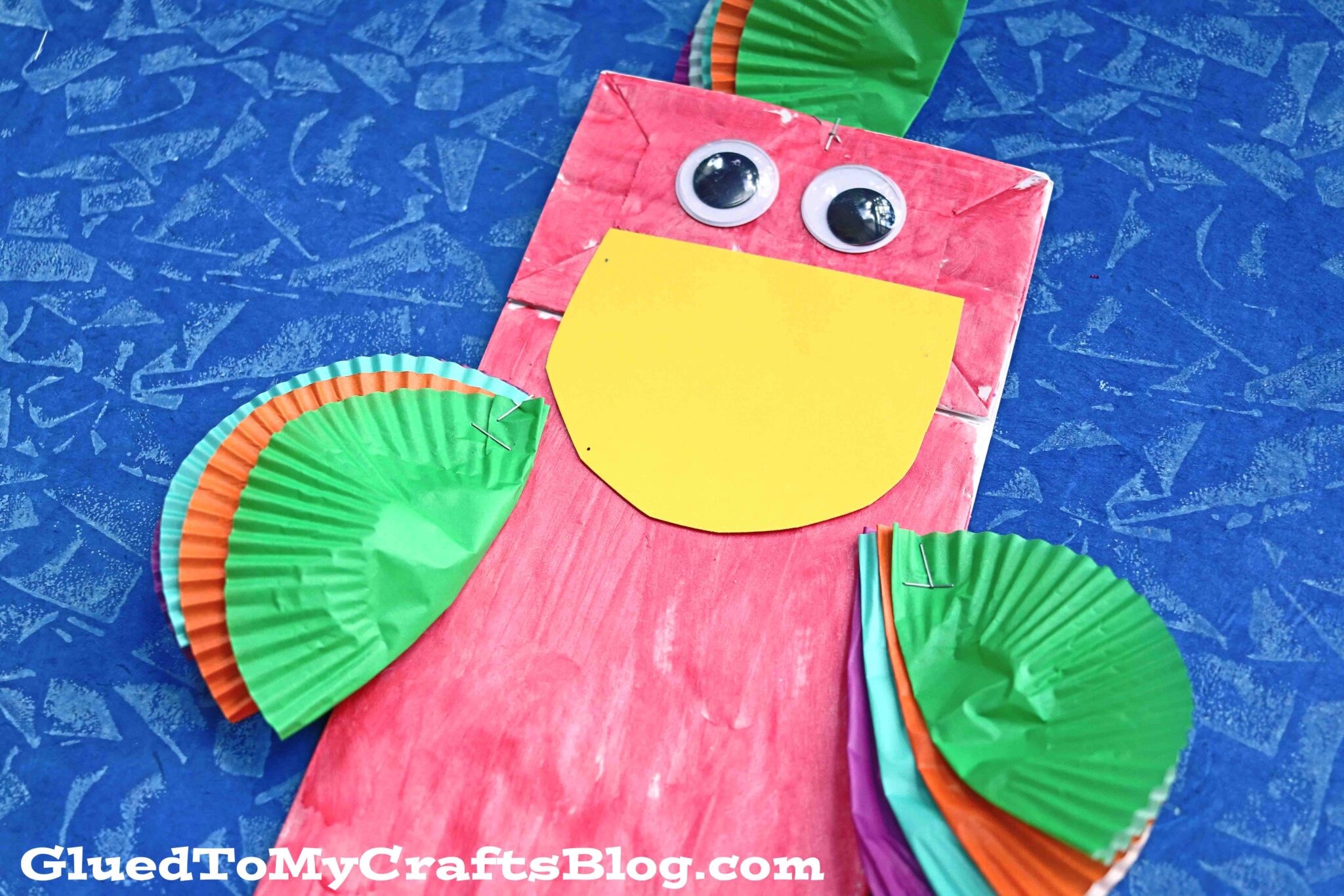 Paper Bag Parrot Craft Idea