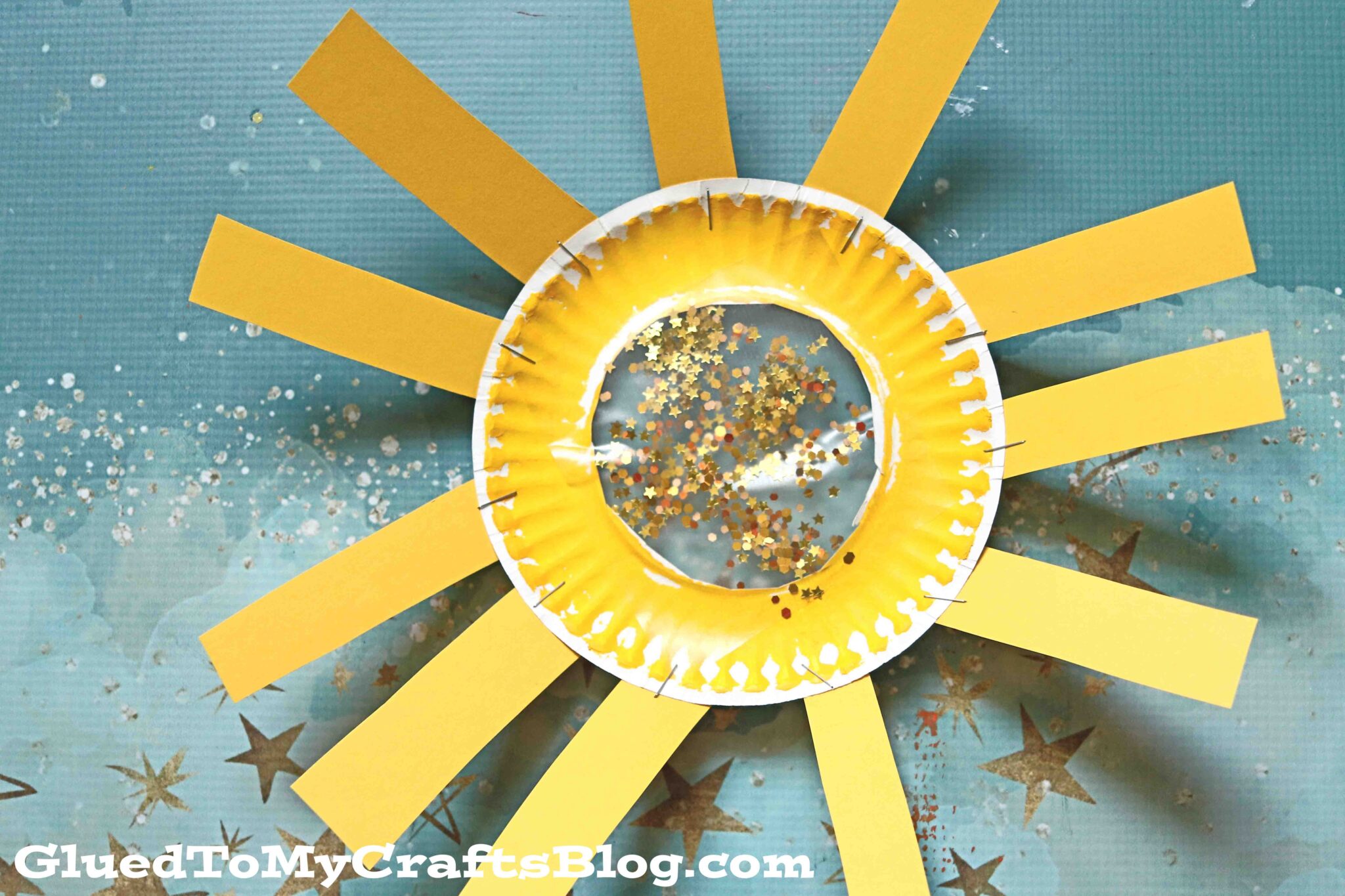 Paper Plate Suncatcher Sunshine