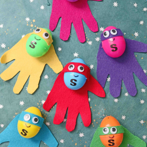 Plastic Egg Superhero Craft Idea