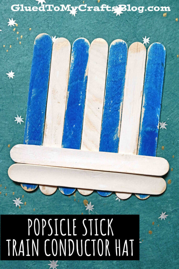 Popsicle Stick Train Conductor Hat