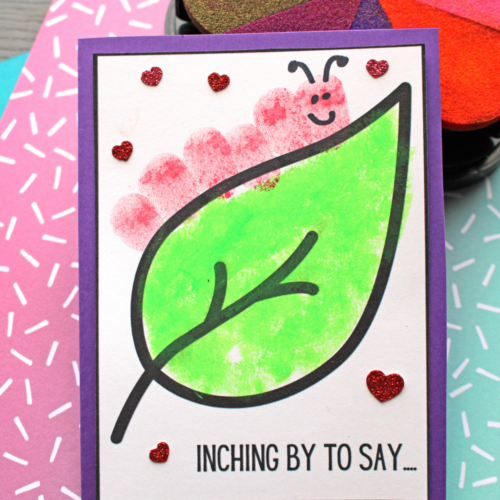 Thumbprint Caterpillar Card - Landing Page