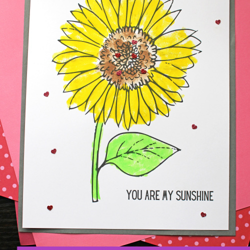 Thumbprint Sunflower Card Craft
