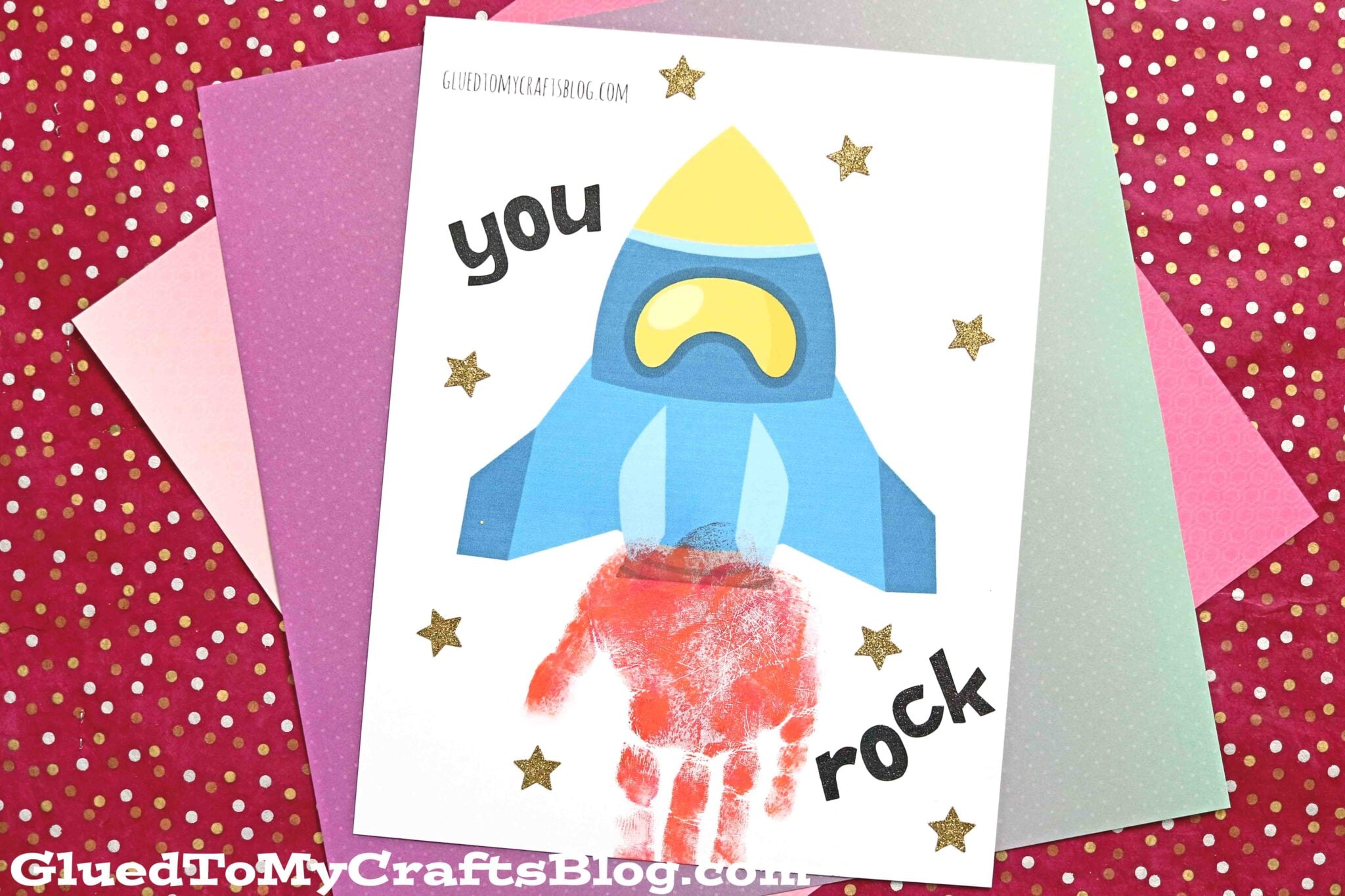 Handprint Rocket Keepsake Craft