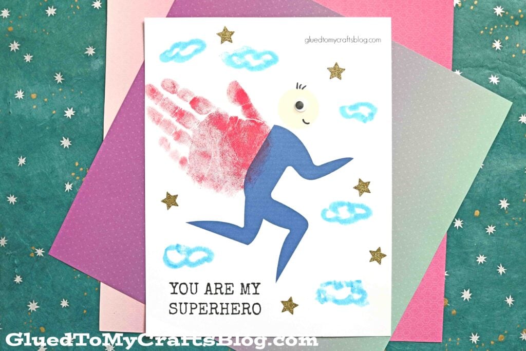 Paper & Paint Handprint Superhero