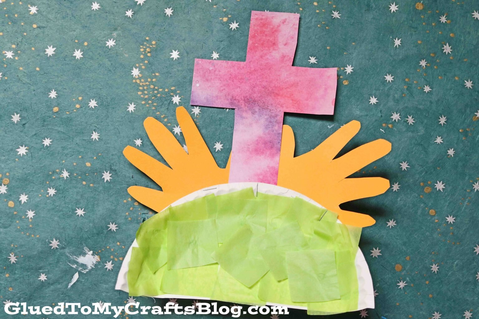 Paper Plate Easter Scene Craft