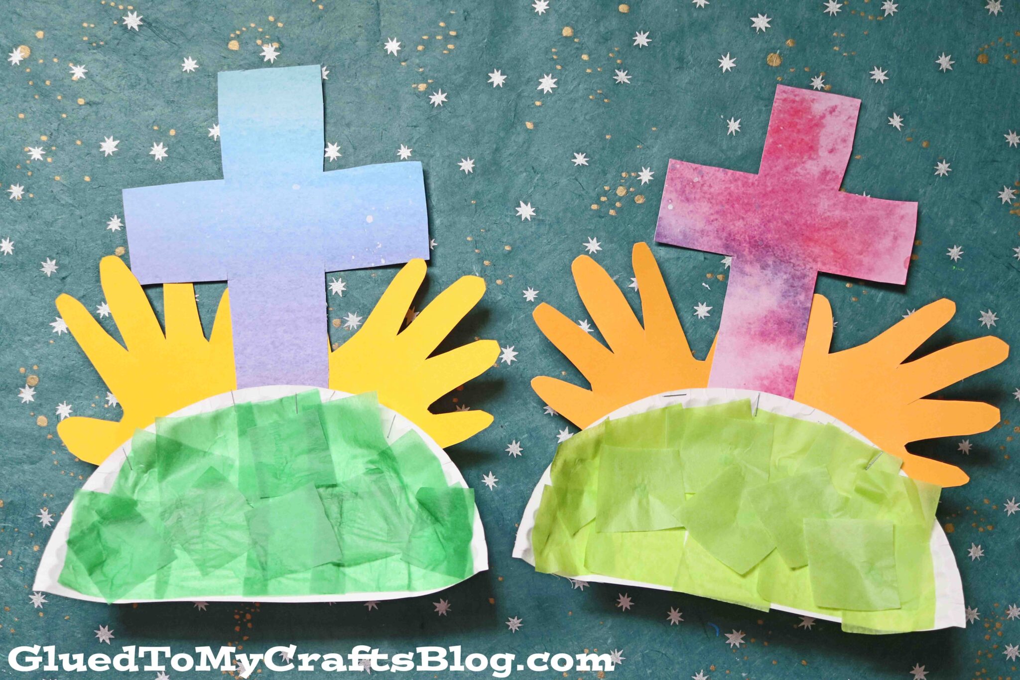Paper Plate Easter Scene Craft