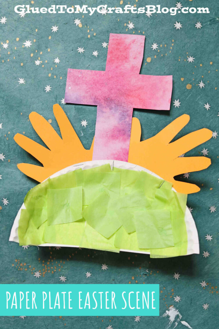 Paper Plate Easter Scene Craft