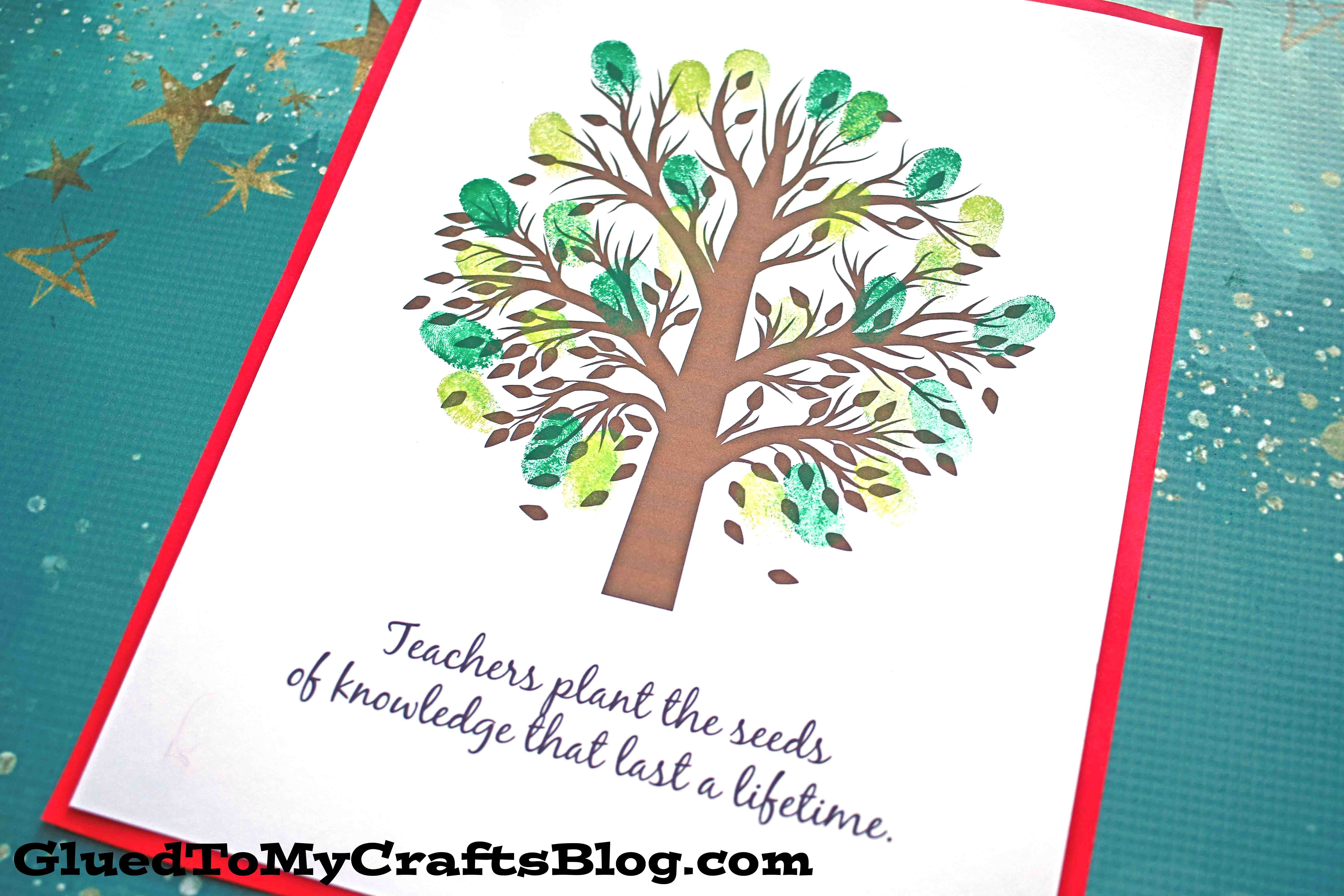 Thumbprint Teachers Plant The Seeds Gift