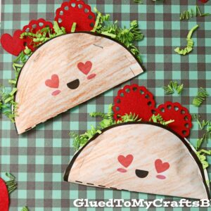 Cupcake Liner Taco Friend Cards