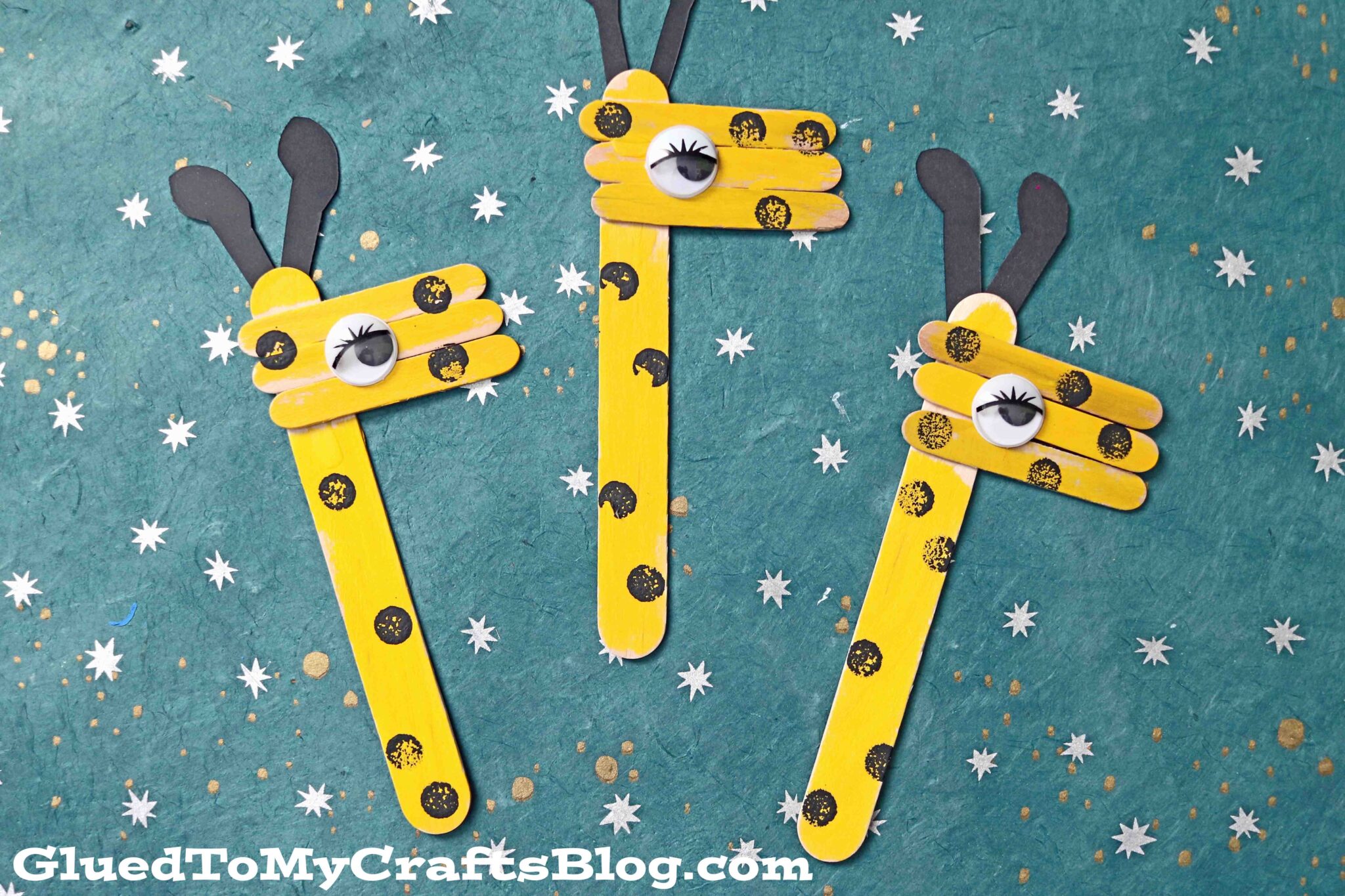 Popsicle Stick Giraffe Craft Idea