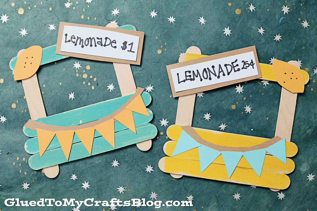 Popsicle Stick Lemonade Stand Craft