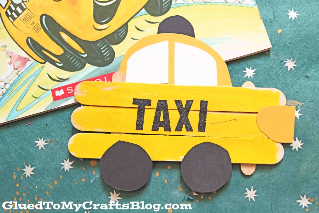 SUPER FAST Popsicle Stick Taxi Car