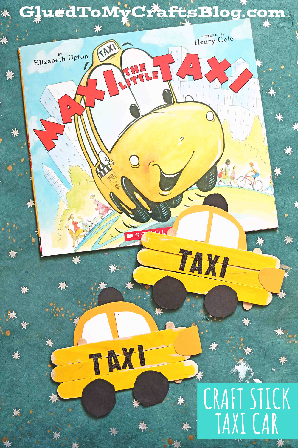 Popsicle Stick Taxi Car Craft