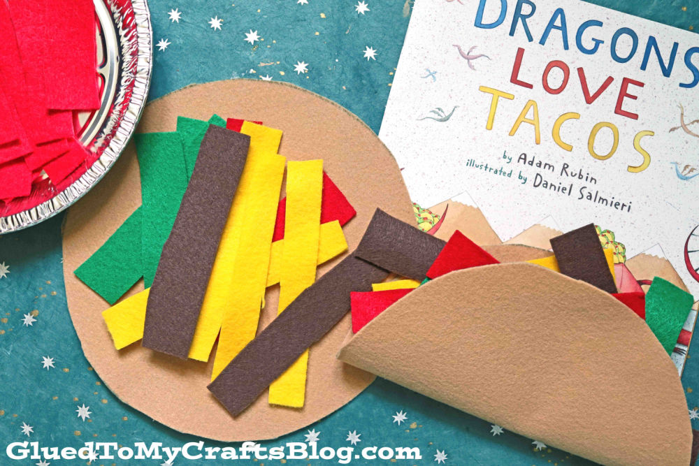 DIY Felt Taco Set - Idea For Dragons Love Tacos