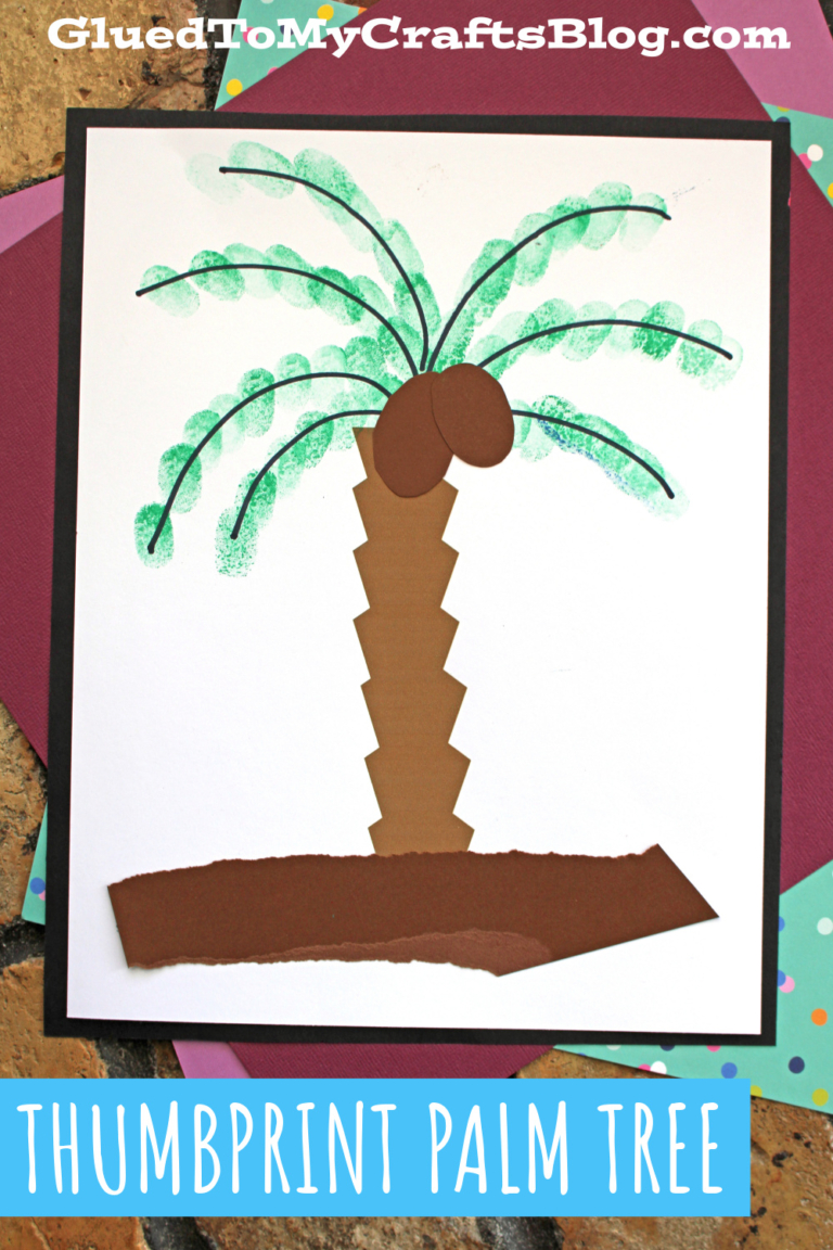 Paper & Thumbprint Palm Tree Craft