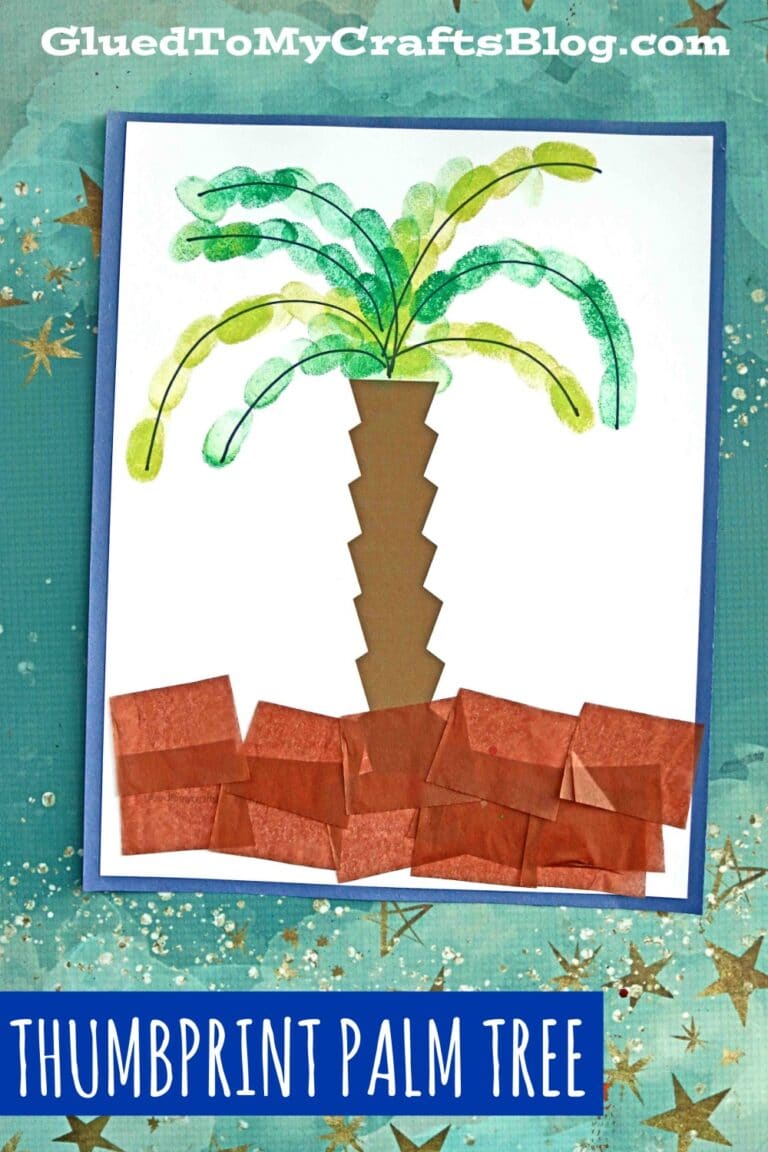 Paper & Thumbprint Palm Tree Craft