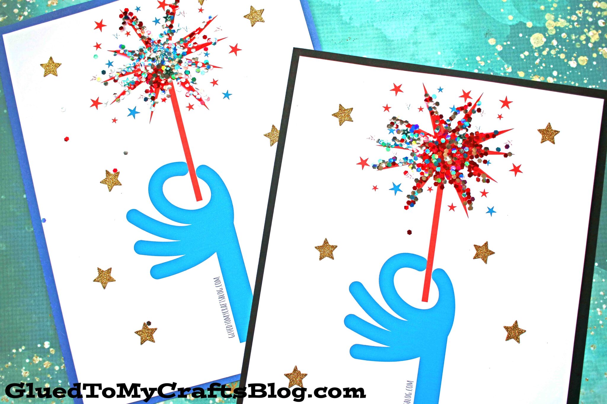 Patriotic Sparkler Craft Idea For Kids