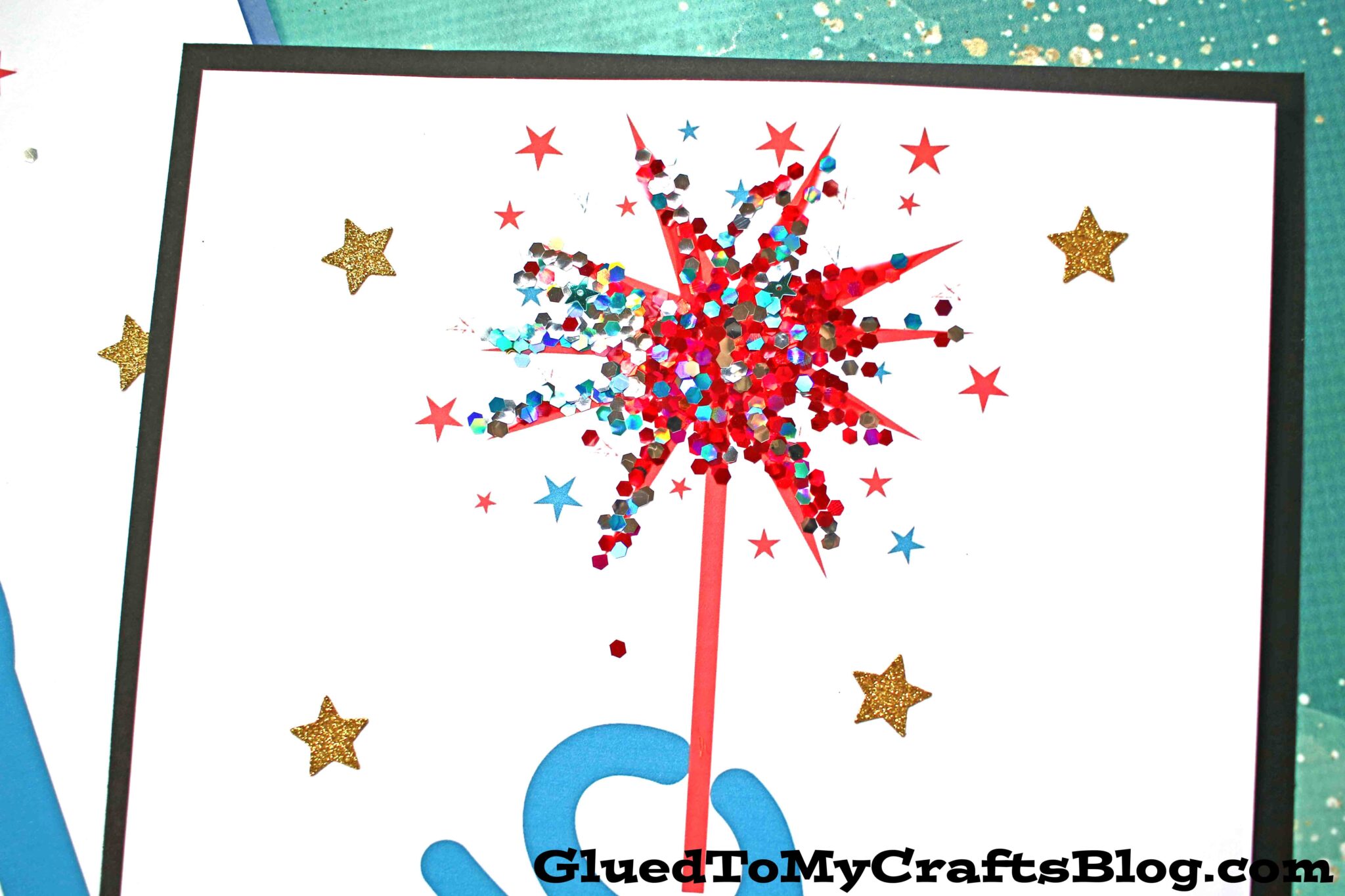 Patriotic Sparkler Craft Idea For Kids
