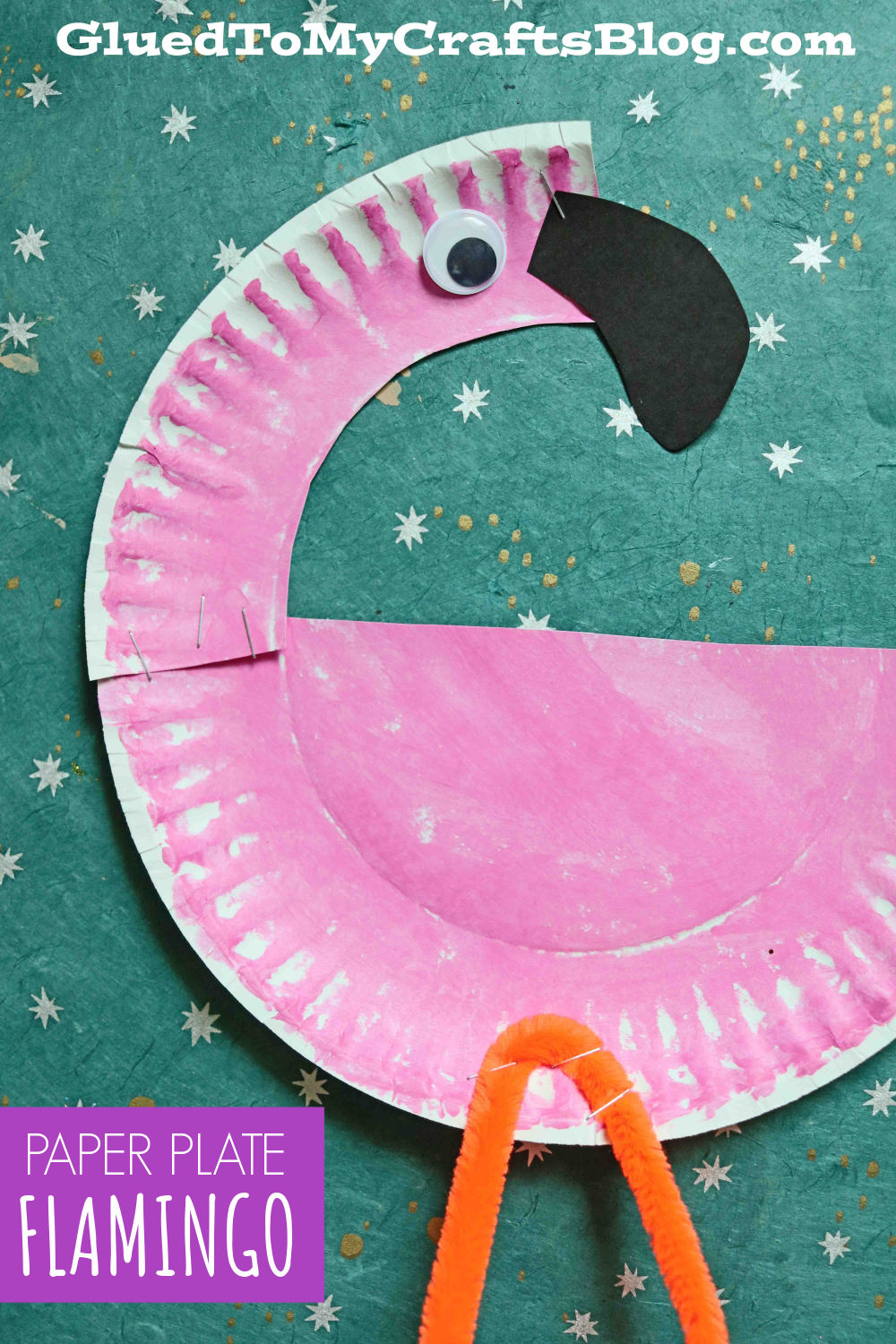 Paper Plate Flamingo