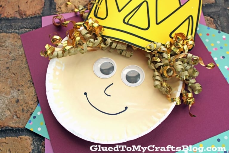 Paper Plate Princess Craft Idea For Kids