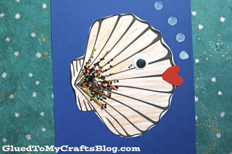 Paper Seashell Fish Craft Idea